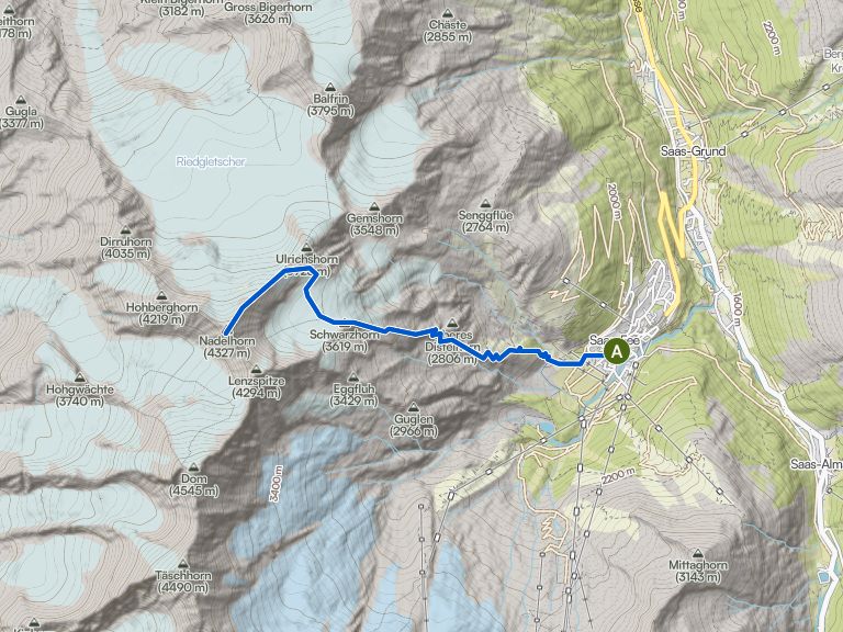 2017_T3.2-Wanderung von Saas-Fee über Mischabelhütten auf Nadelhorn ...